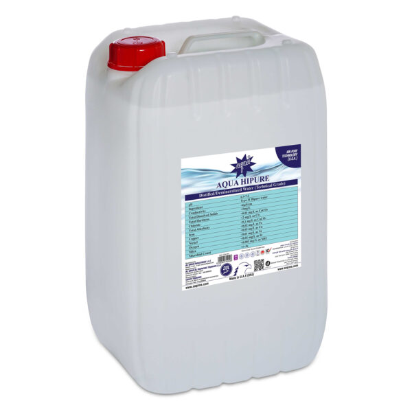 Aqua HiPure Distilled/Demineralized Water 20 L (Technical Grade ...